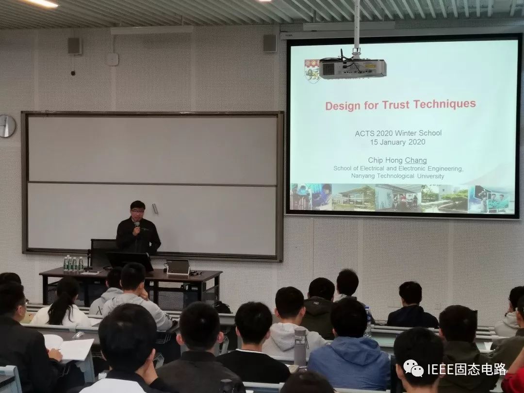 Prof. Chip Hong Chang Presented on IEEE ACTS winter 1/15/2020