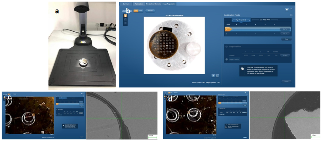 如何在SEM中快速定位样品位置 ——AZtec图像配准功能介绍