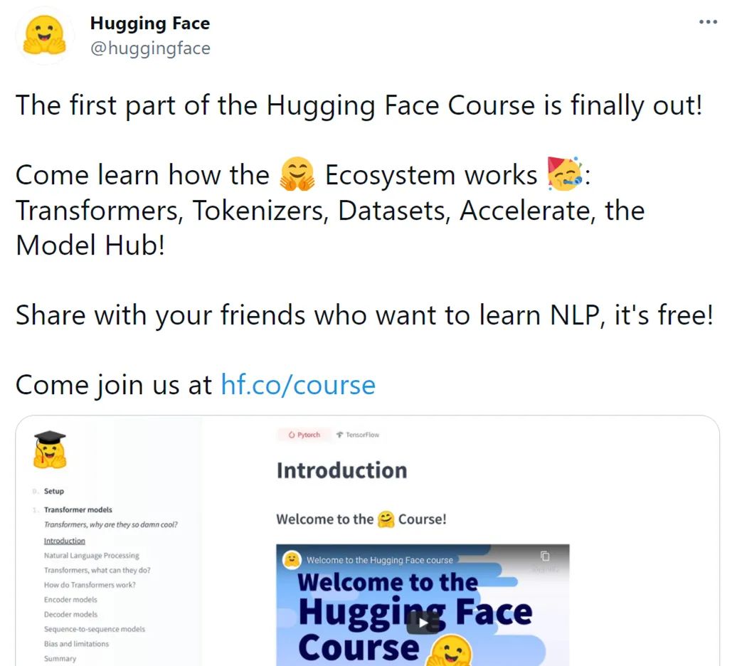 Hugging Face官方课程来了！Transformers库维护者之一授课，完全免费