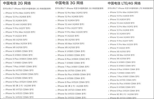 iPhone13取消电信2G/3G网络,移动通信不再“四世同堂”